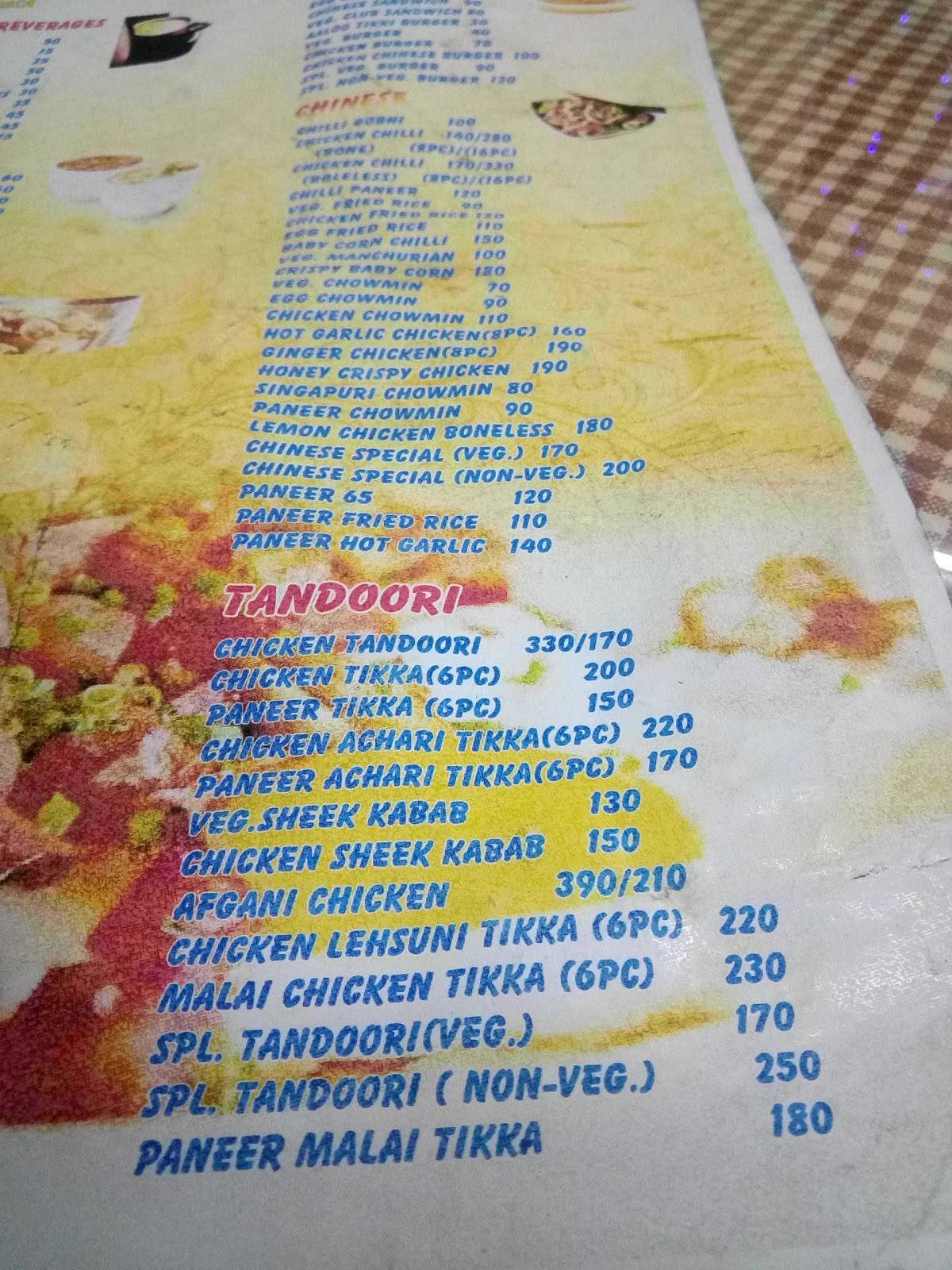 Menu at Punjabi Rasoi, Waidhan, Vindhyanagar - Waidhan Rd