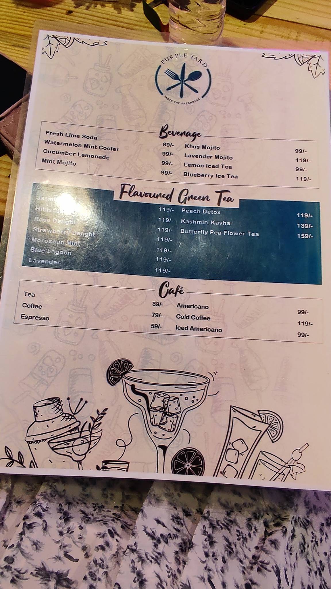 Menu at Purple Yard - Best Restaurants in Nashik Jain Food Best Cafe in ...