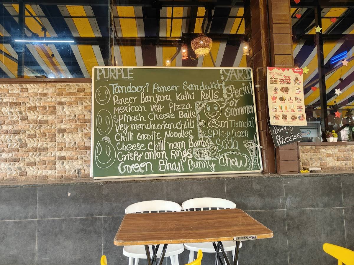 Menu at Purple Yard - Best Restaurants in Nashik Jain Food Best Cafe in ...
