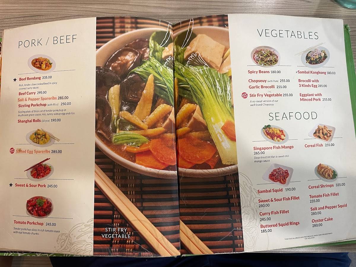 Menu at Bugis Singapore Street Food restaurant, Quezon City, 78 Nicanor ...