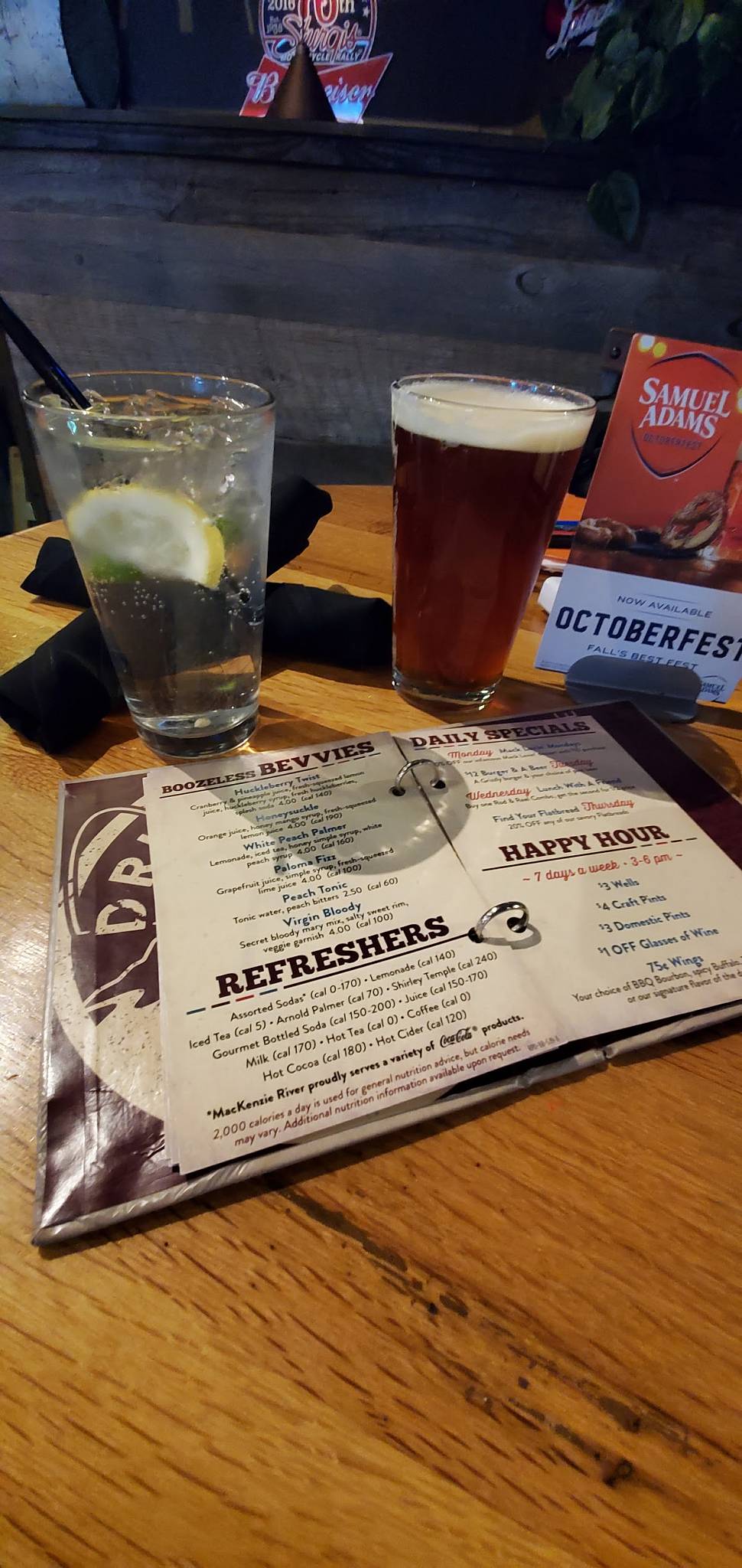 Menu at MacKenzie River Pizza, Grill & Pub, Rapid City