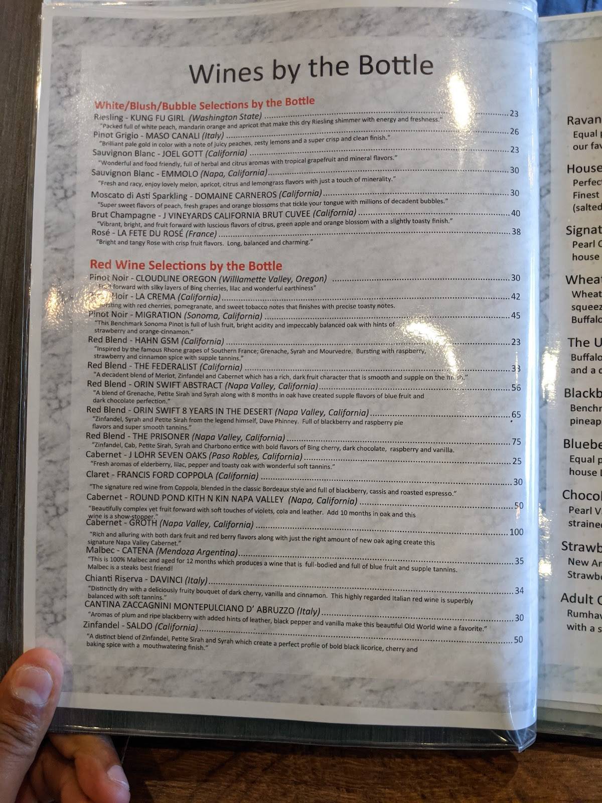 Menu at Ravanelli's Italian Steakhouse & Wine Bar, Collinsville, 26 ...