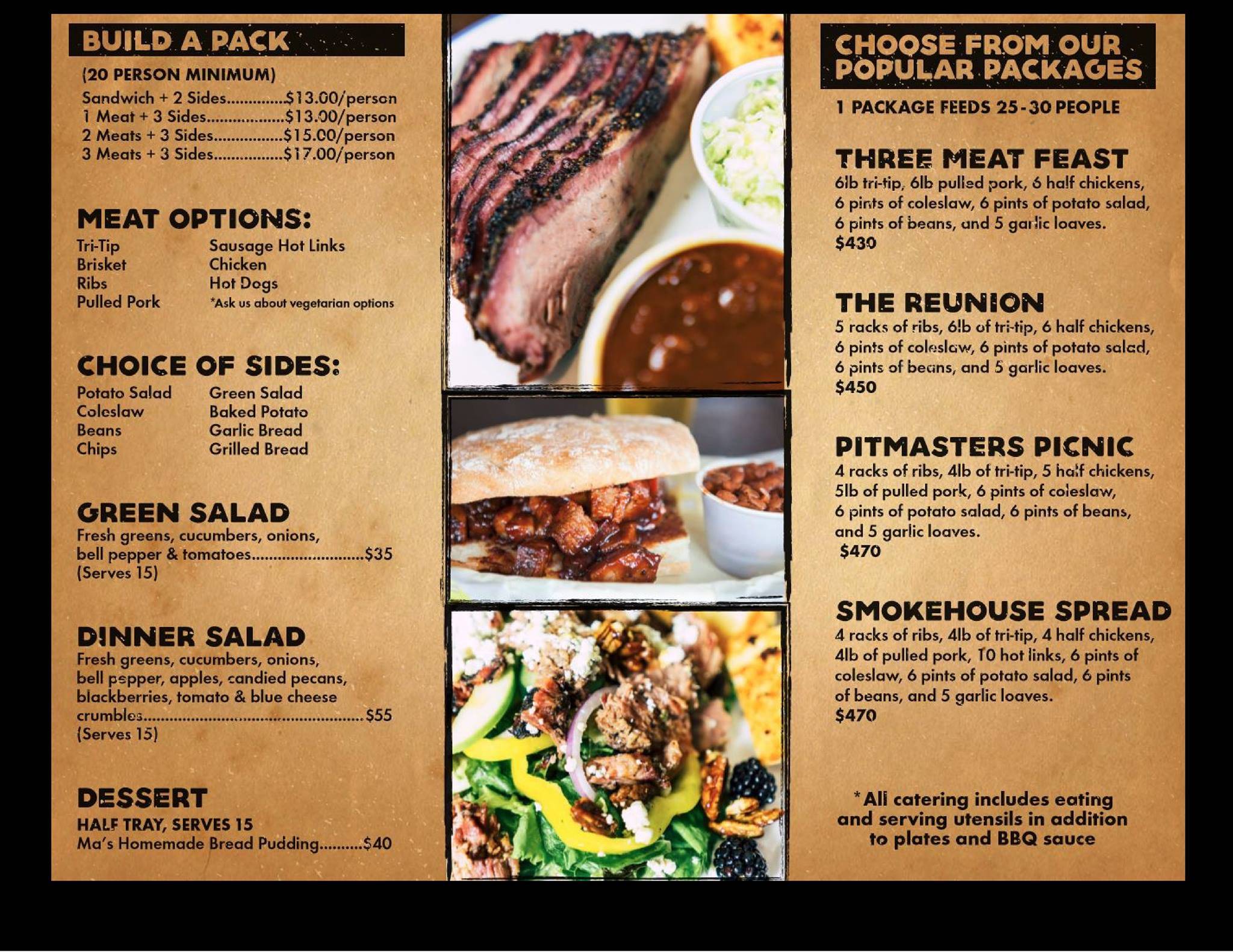 Menu at Real Smoked BBQ, Aptos