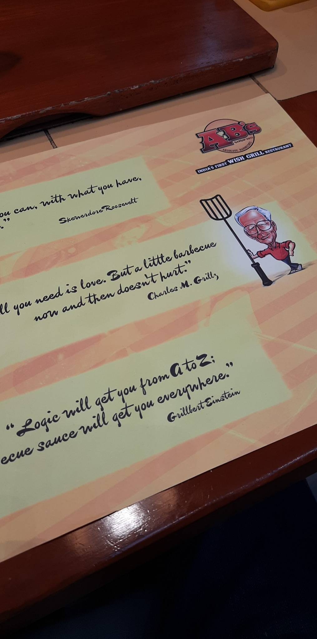 Menu at AB's - Absolute Barbecues Chandigarh, Chandigarh