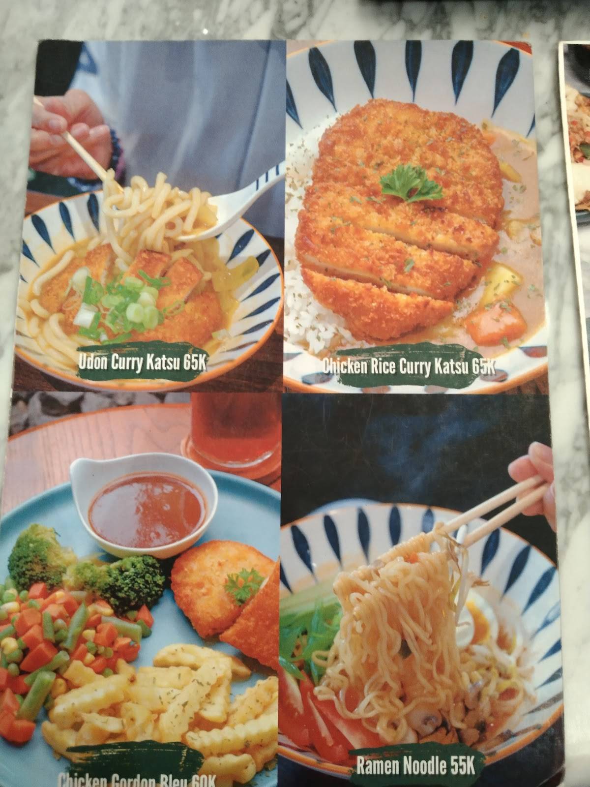 Menu at Amalgam Coffee Brewery restaurant, Central Jakarta