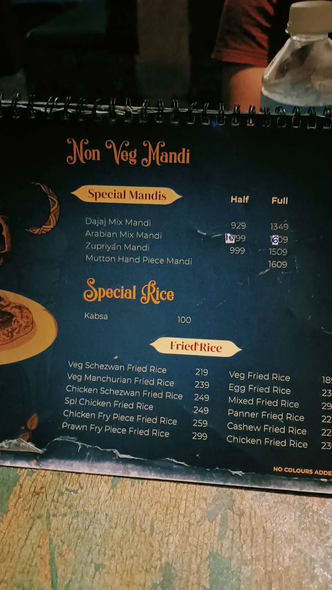 Menu at Barkas Arabian kitchens, Kakinada