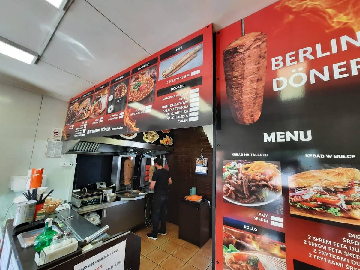 Menu at Berlin Doner Kebab restaurant, Gryfice