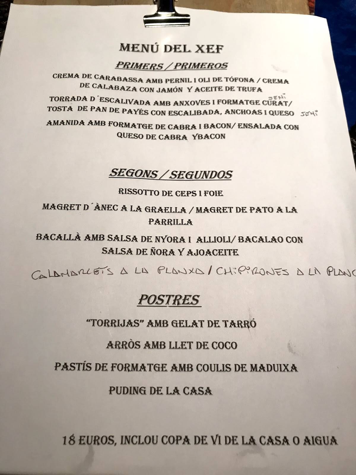 Speisekarte von Restaurant Borda Major 5, Encamp