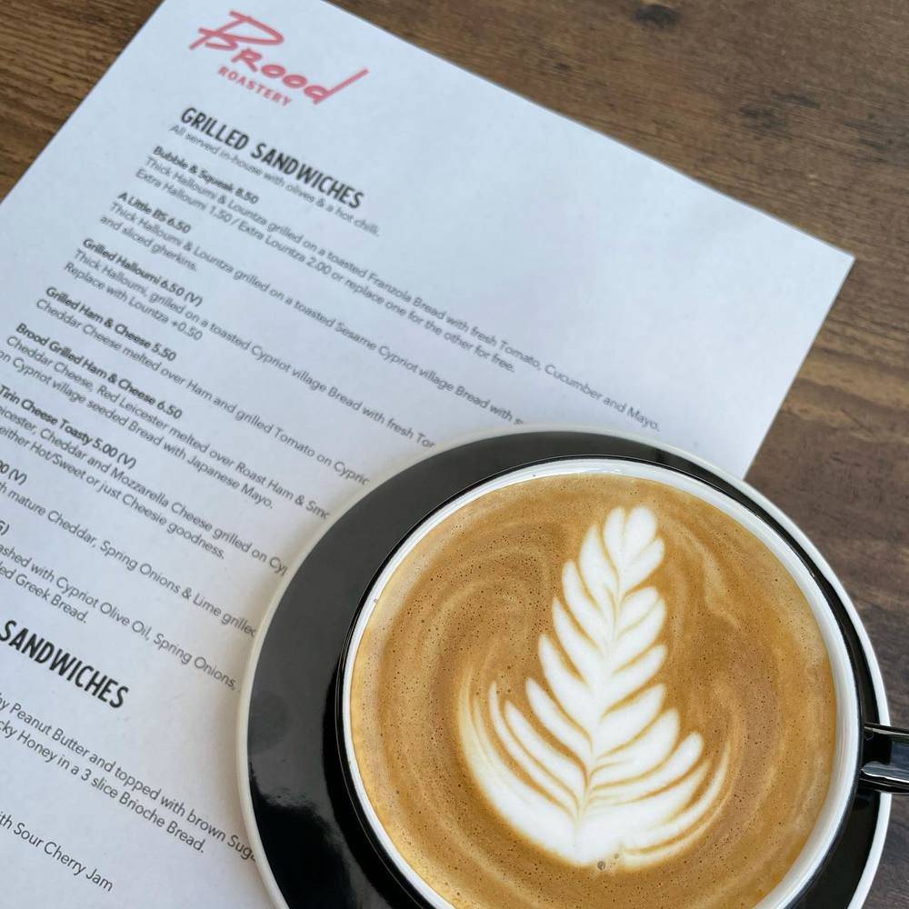 Menu at Brood Roastery, London