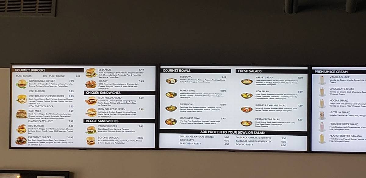 Menu at Burger and Bowl restaurant, Bowling Green