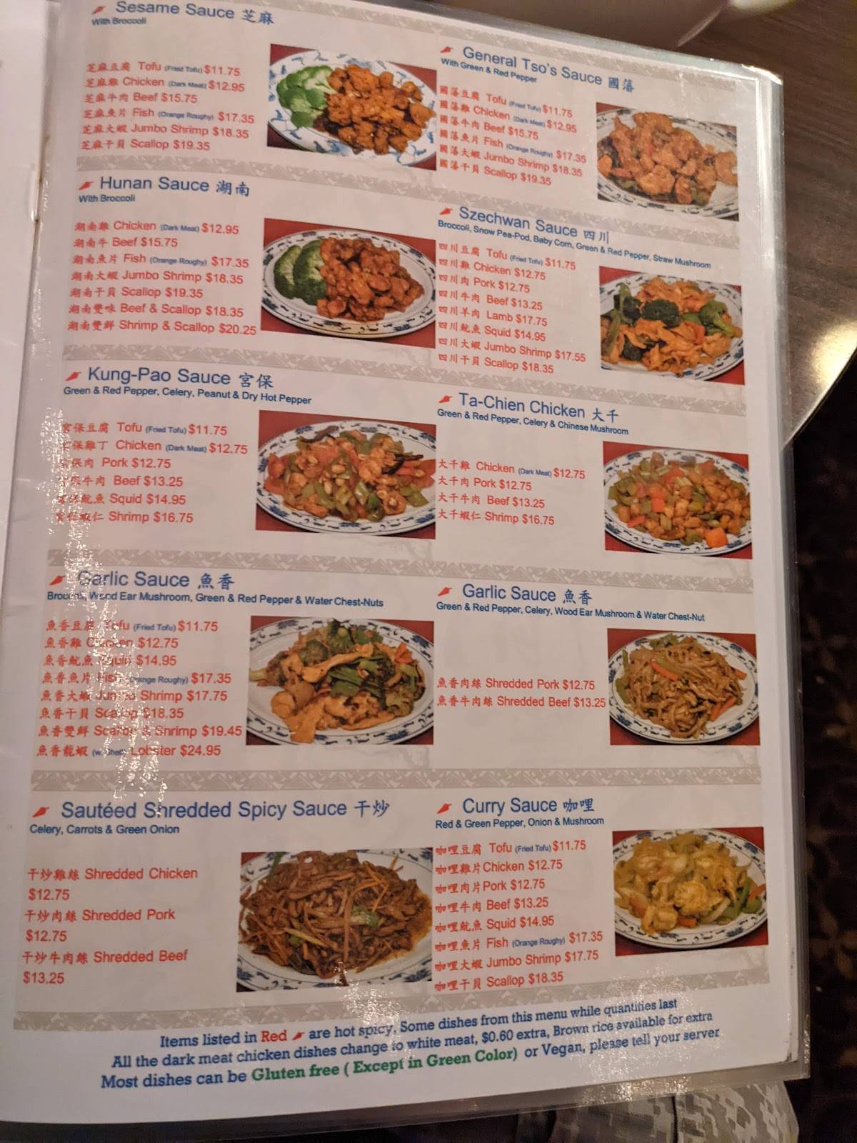 Menu at Chen Garden restaurant, Rochester, Monroe Ave #1843