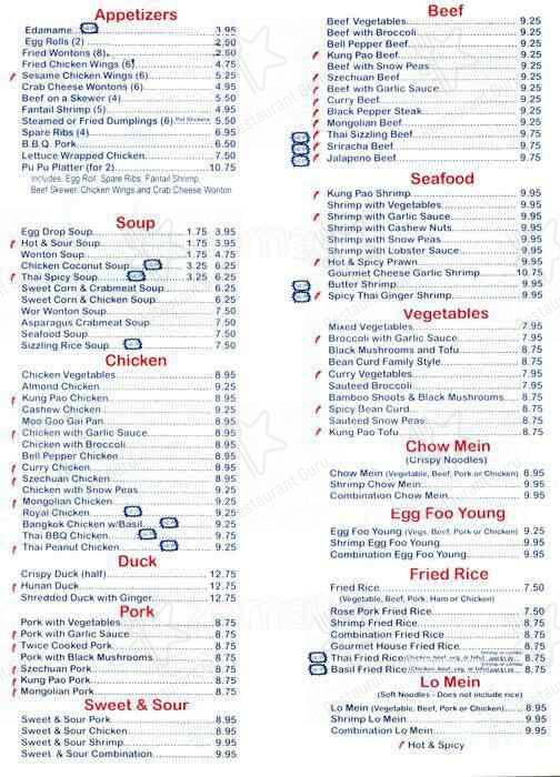 Menu at Chinese Gourmet restaurant, Lakewood, Quail St STE 1