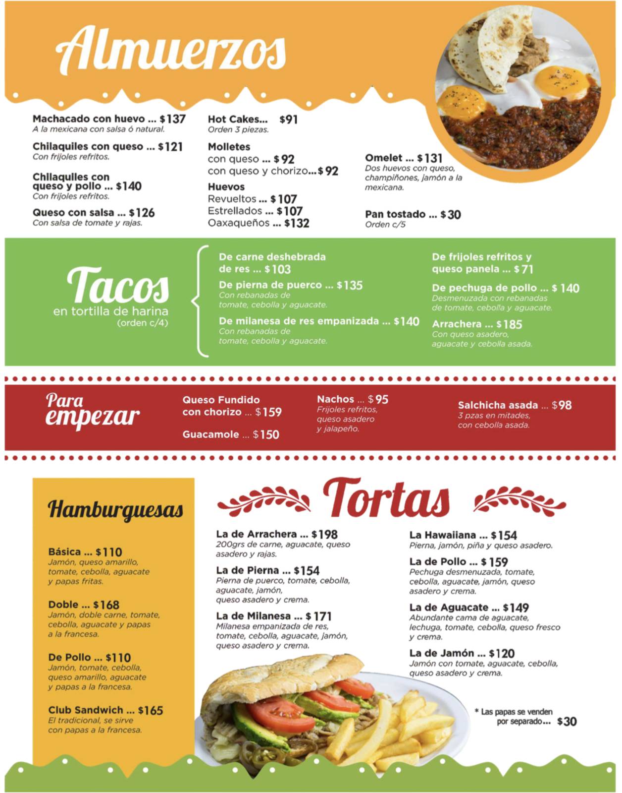 Carta del restaurante El Apenitas Puerta del Sol, Saltillo, Carretera ...