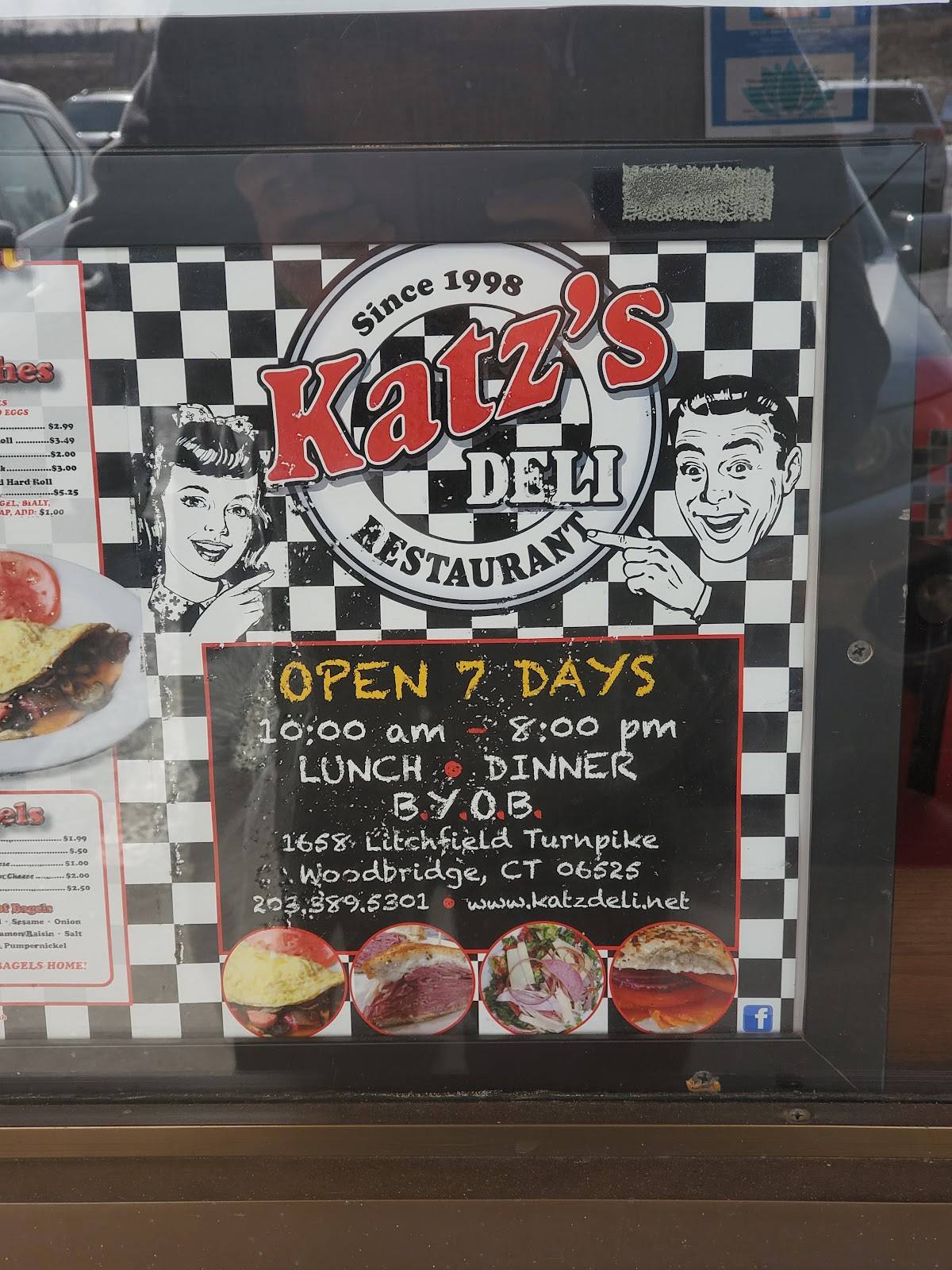 Menu at Katz's Deli Restaurant, Woodbridge