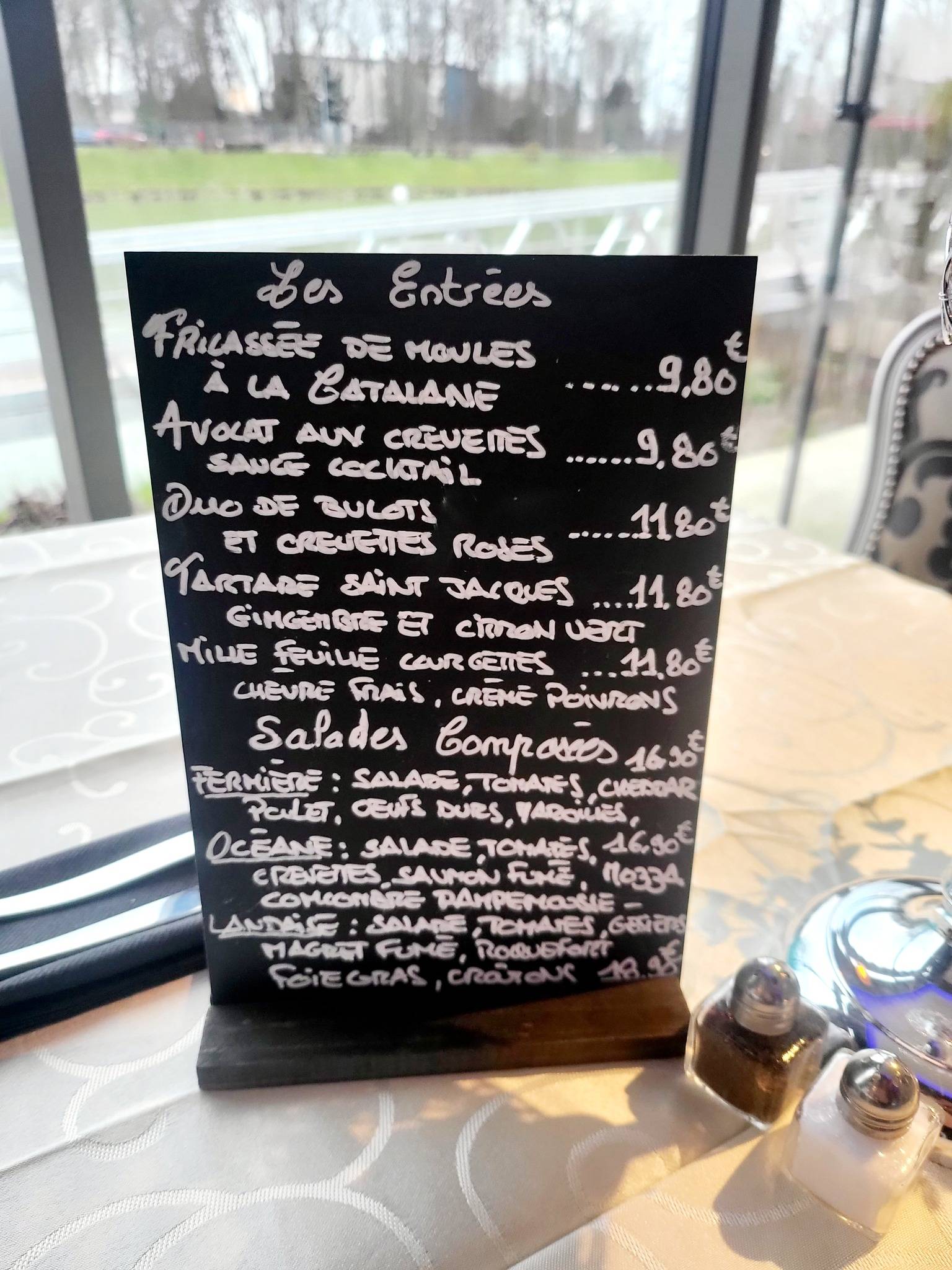 Menu au La capitainerie restaurant, Château-Thierry