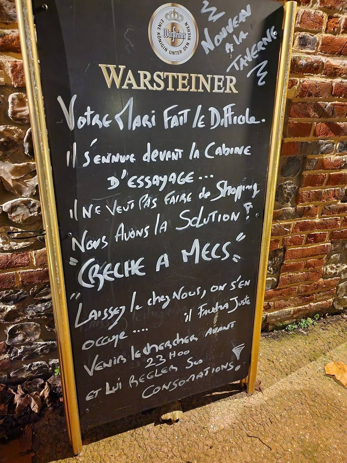 Menu au La taverne d'ches 3 piots coechons restaurant, Woignarue