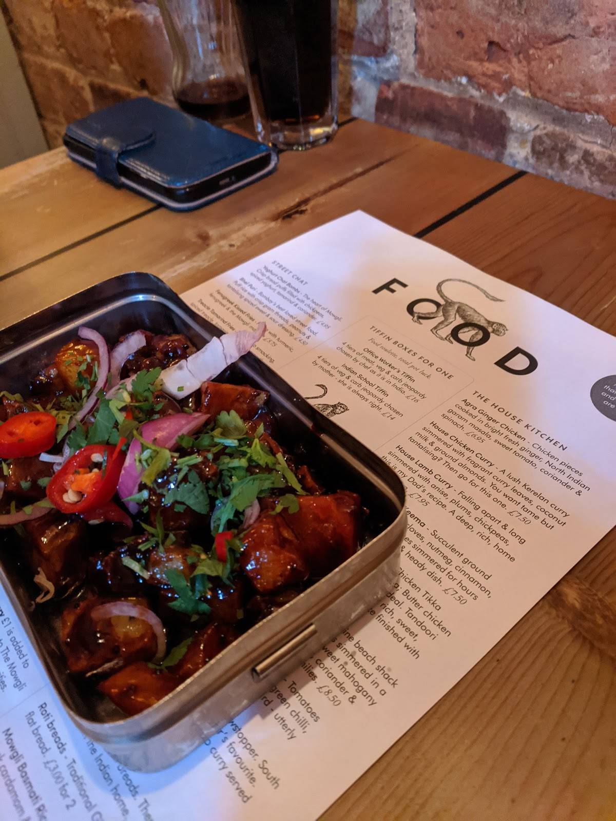 Menu at Mowgli Street Food Bold Street restaurant, Liverpool, 69 Bold St