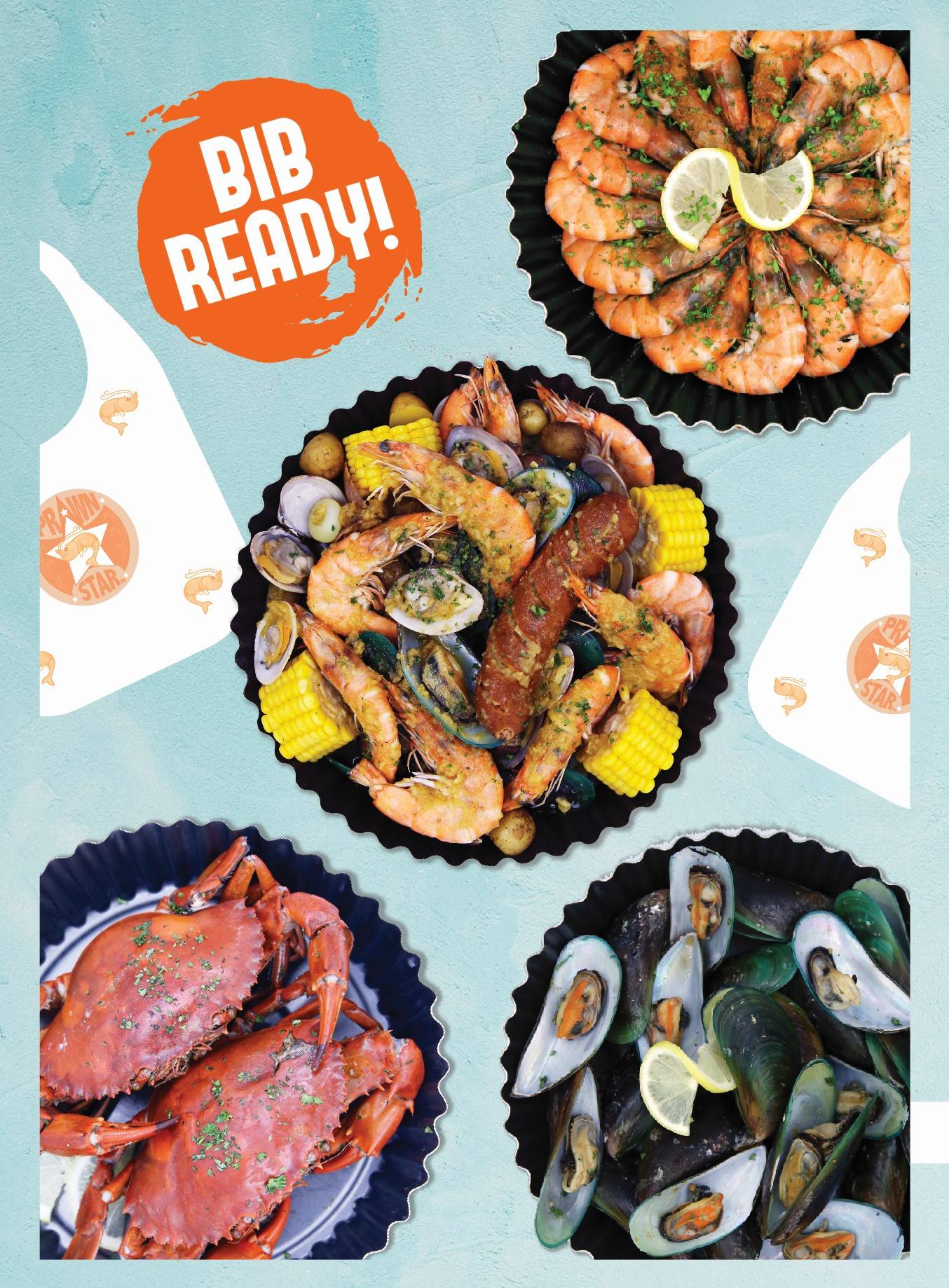 Menu at Prawn Star PH restaurant, Pasig