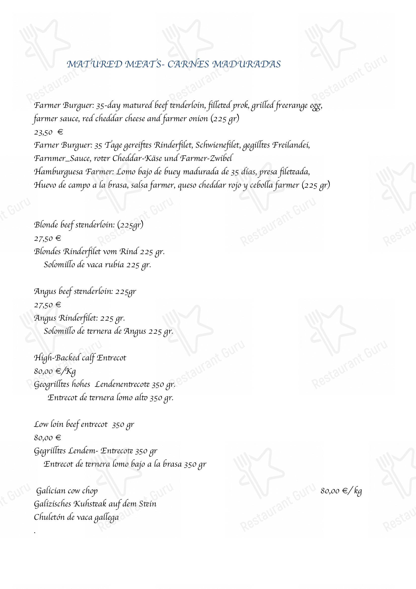 Carta de Restaurante Timón de Roche, Roche, Av. Inglaterra