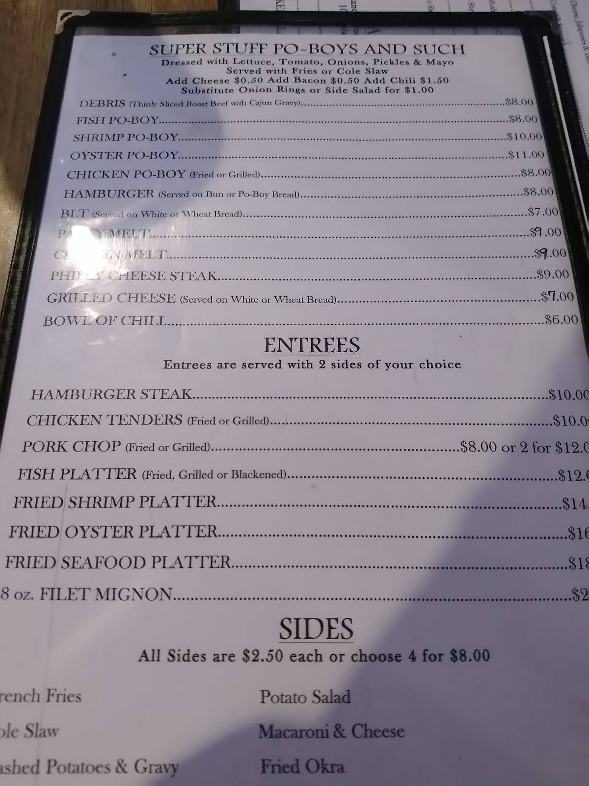 Menu at Royal Knight Restaurant, Mobile