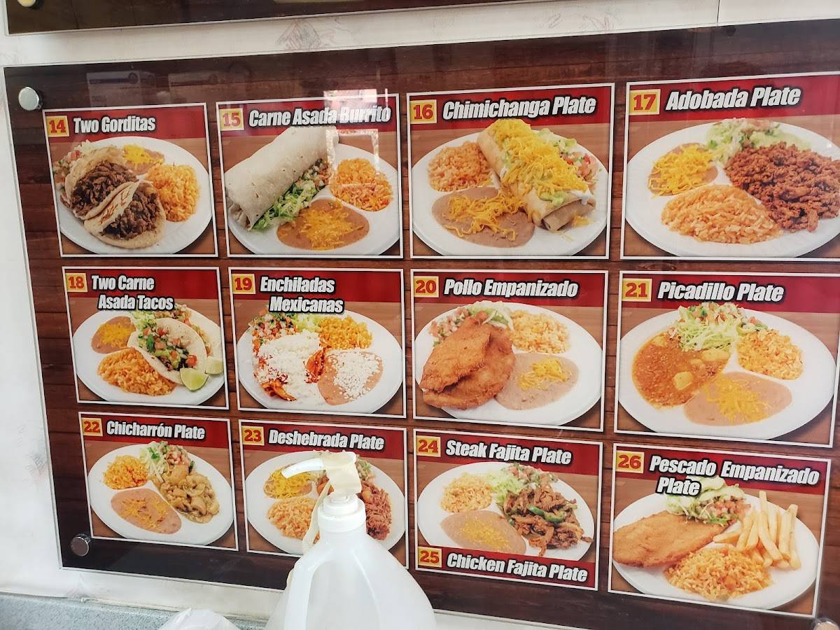 Menu at San Diego Tacos restaurant, Irving, N MacArthur Blvd