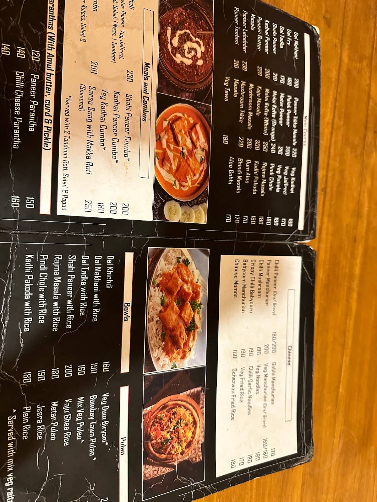 Menu at The Delhi Ritual, Bengaluru