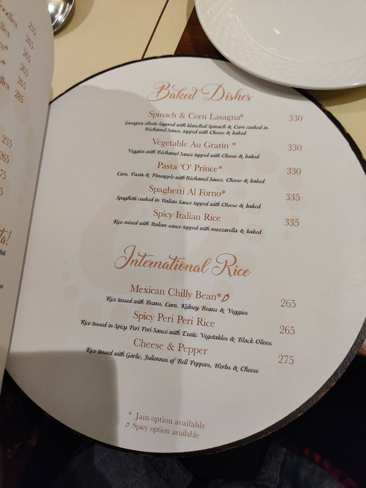Menu at The Galaxy Revolving Restaurant, Surat