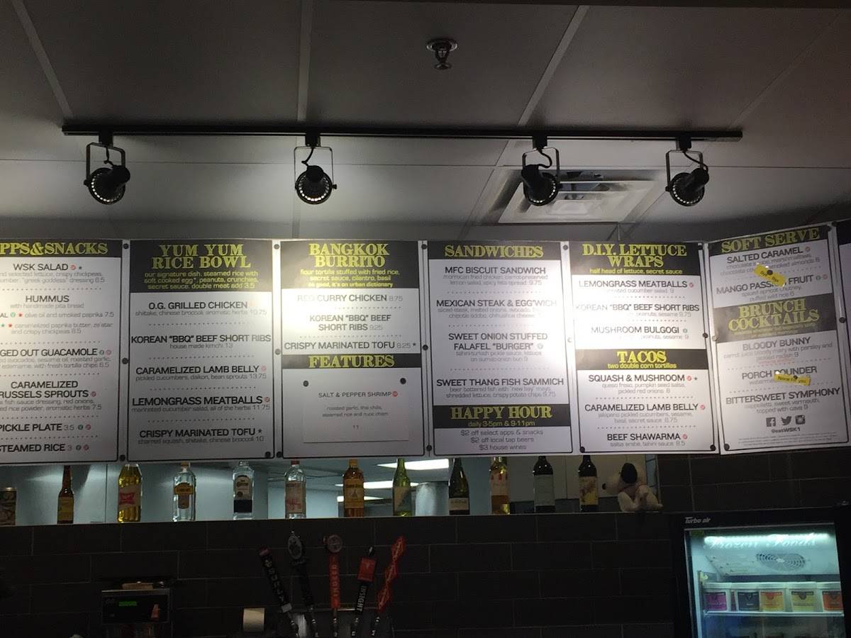 Menu at World Street Kitchen restaurant, Minneapolis, Lyndale Ave S