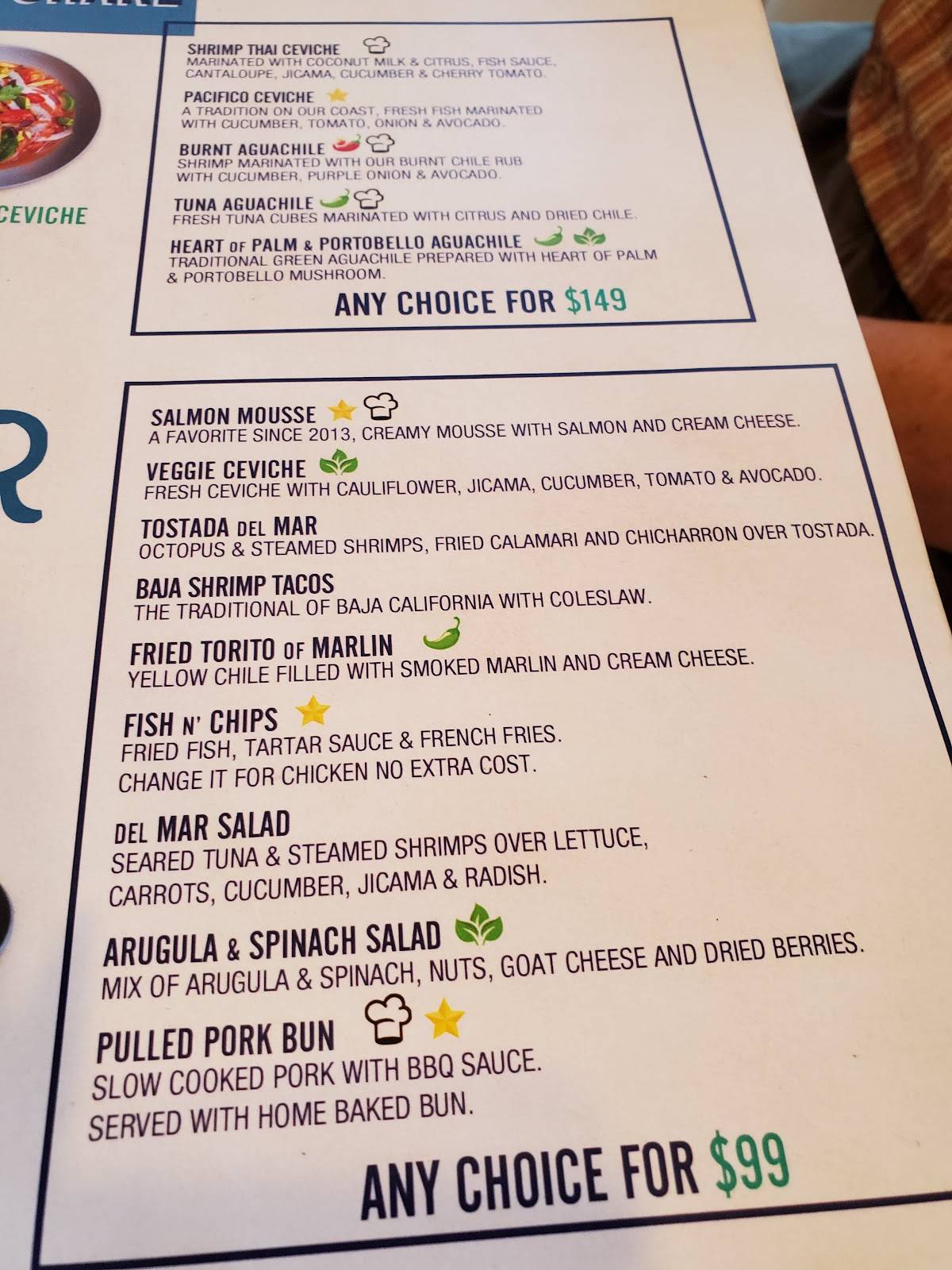 Menu at Restaurante Letra CH, Chapala