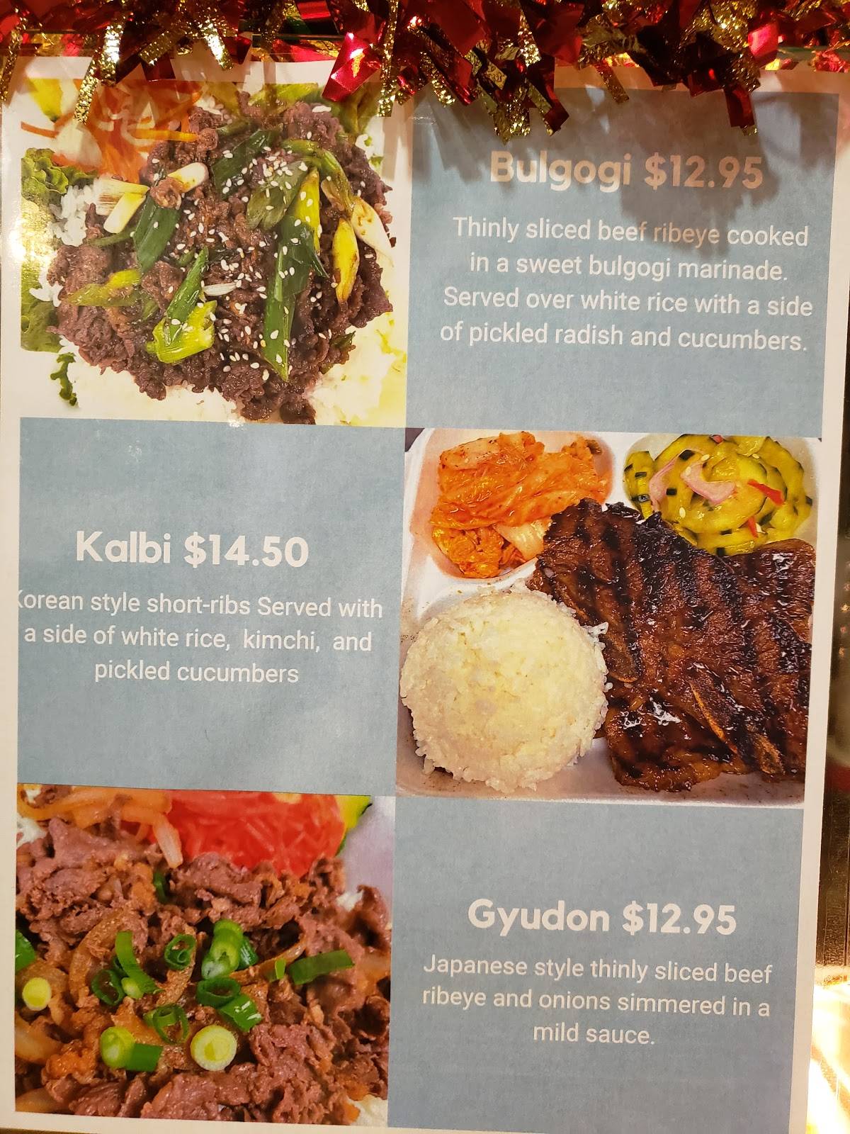 Menu at Bahay Kubo restaurant, Ridgecrest