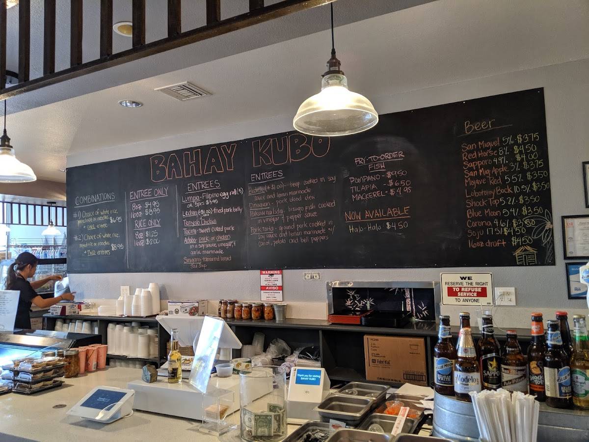 Menu at Bahay Kubo restaurant, Ridgecrest