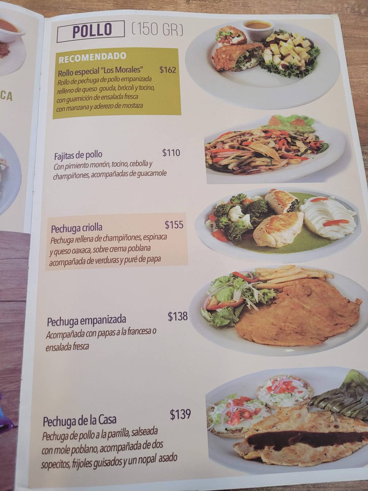 Carta del restaurante Los Morales, Tlalnepantla, Av Sor Juana Inés del ...