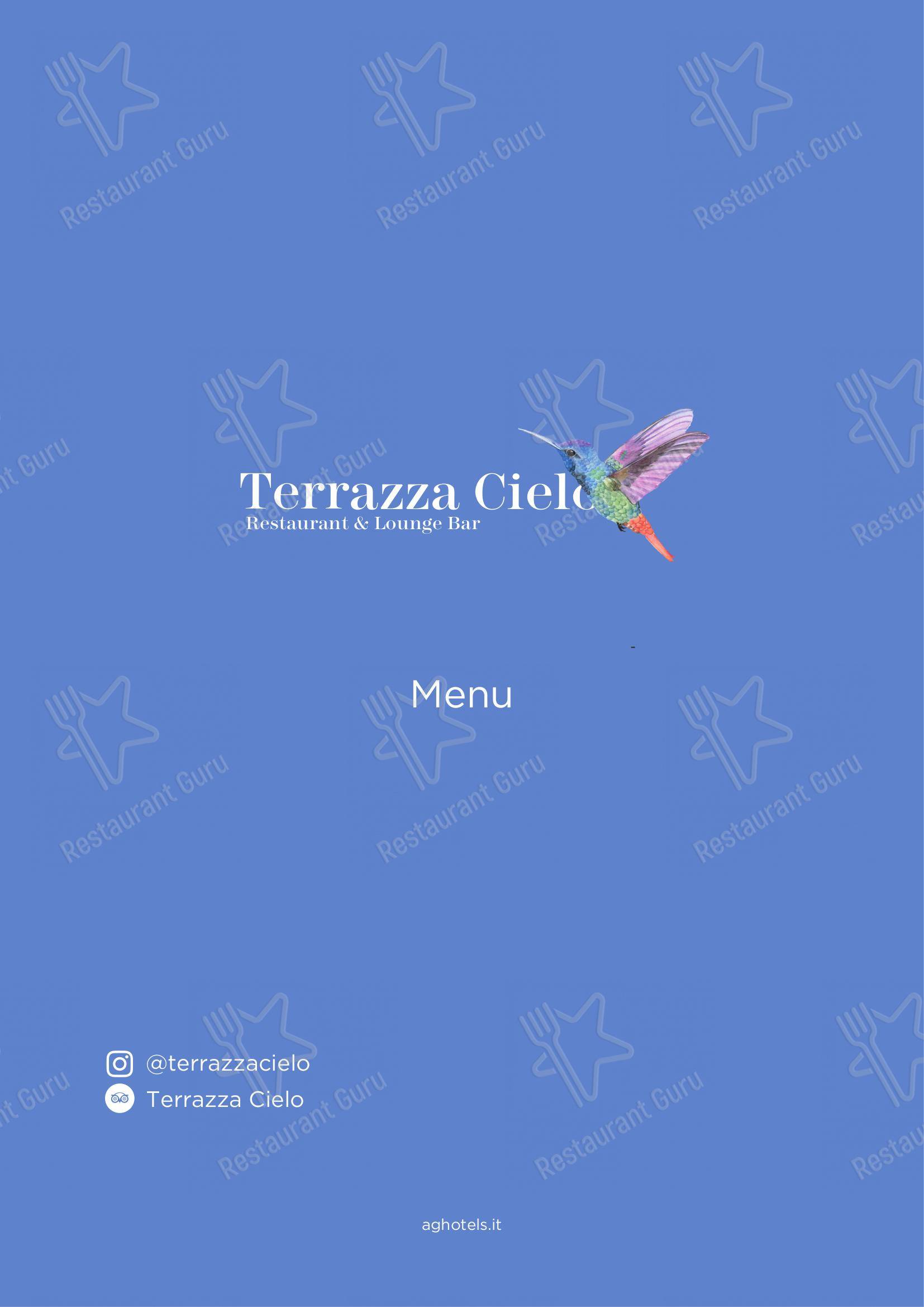 Speisekarte von Terrazza Cielo - Restaurant & Lounge Bar, ROM