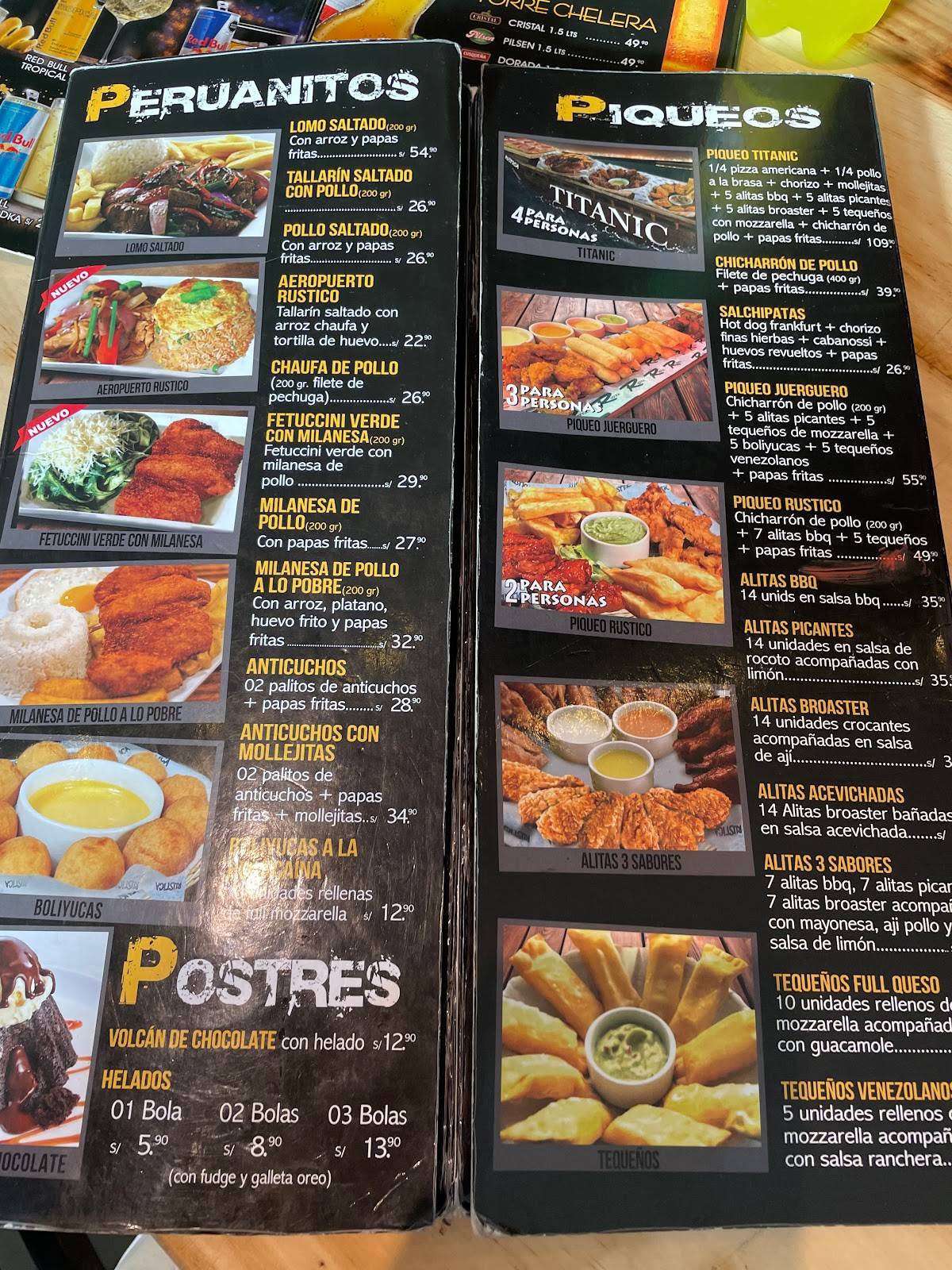 Carta del restaurante Rustica, Bellavista, Mall Plaza