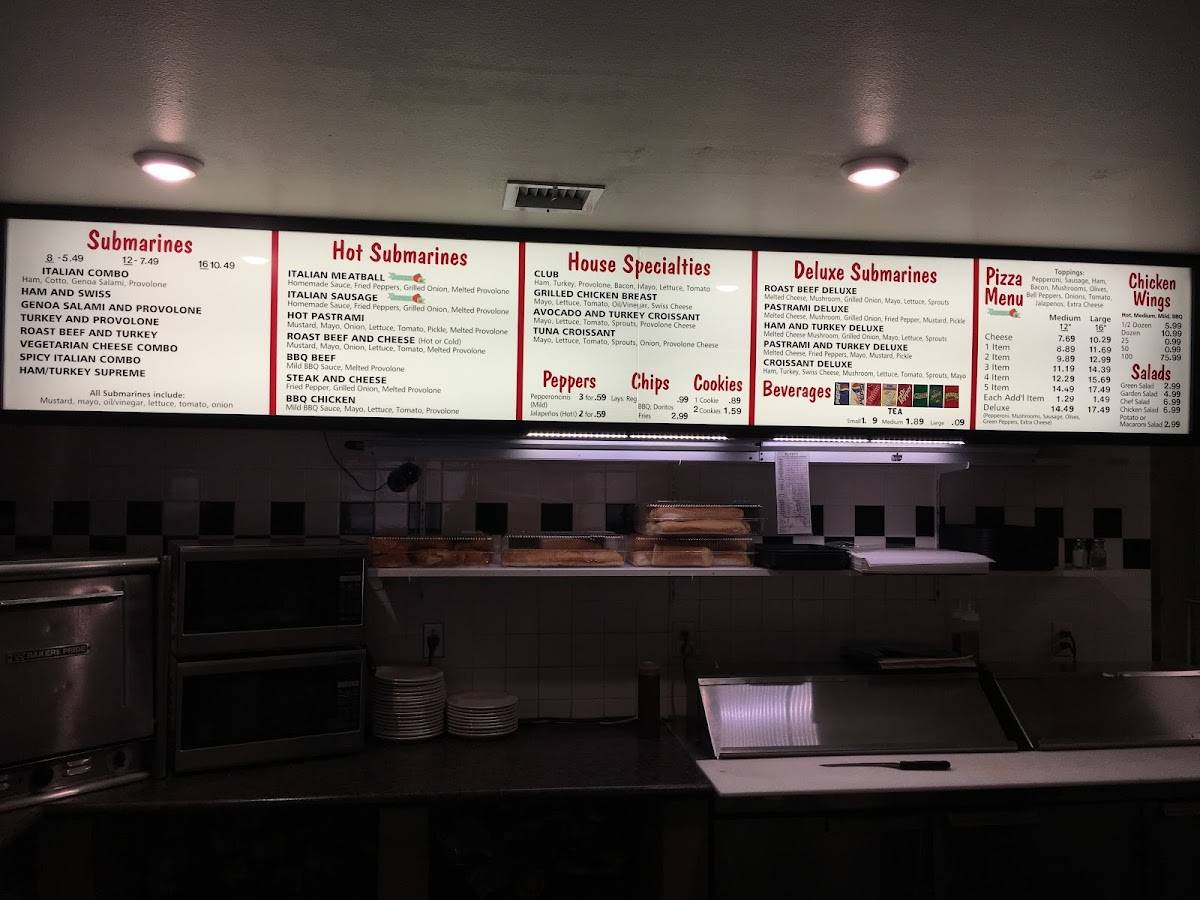 Menu at Rusty's Subs, Pizza & Wings pizzeria, Prescott Valley