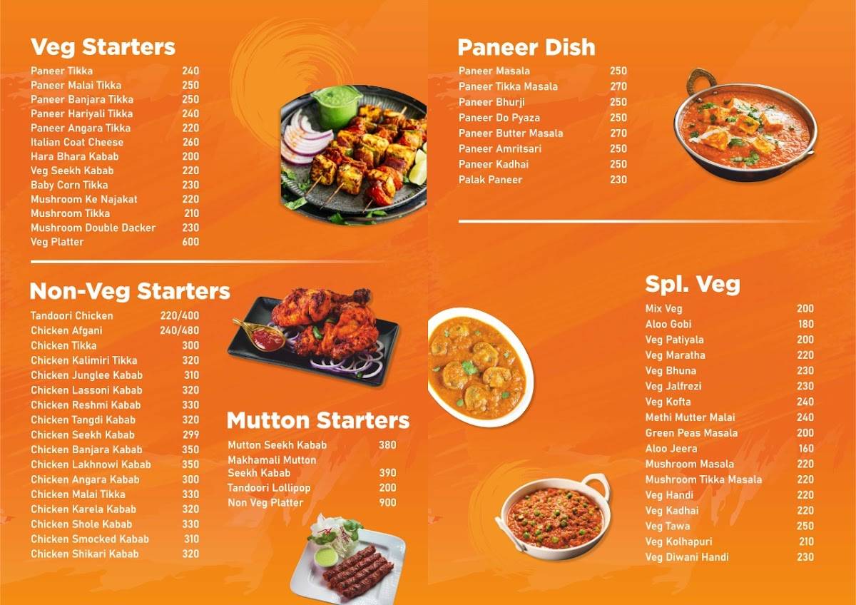 Menu at Saffron veg and Non-Veg Restaurant, Pune