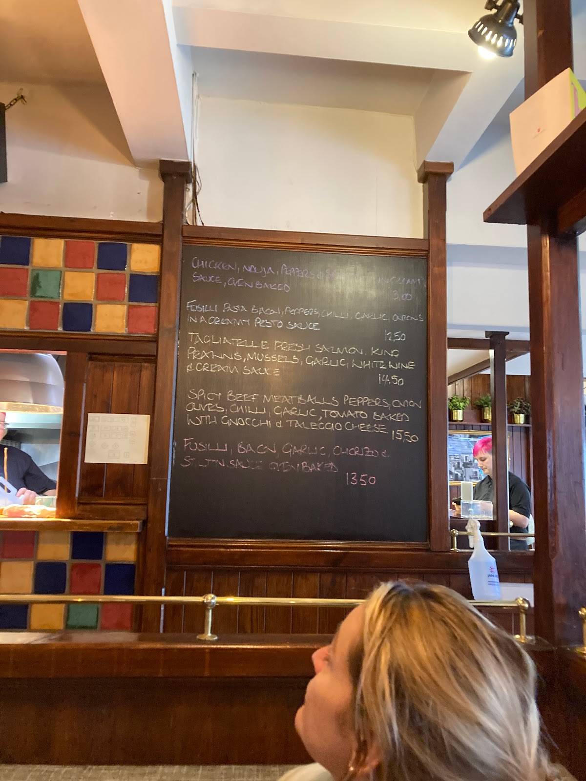 Menu at Salvana's Restaurant, Barrow-in-Furness