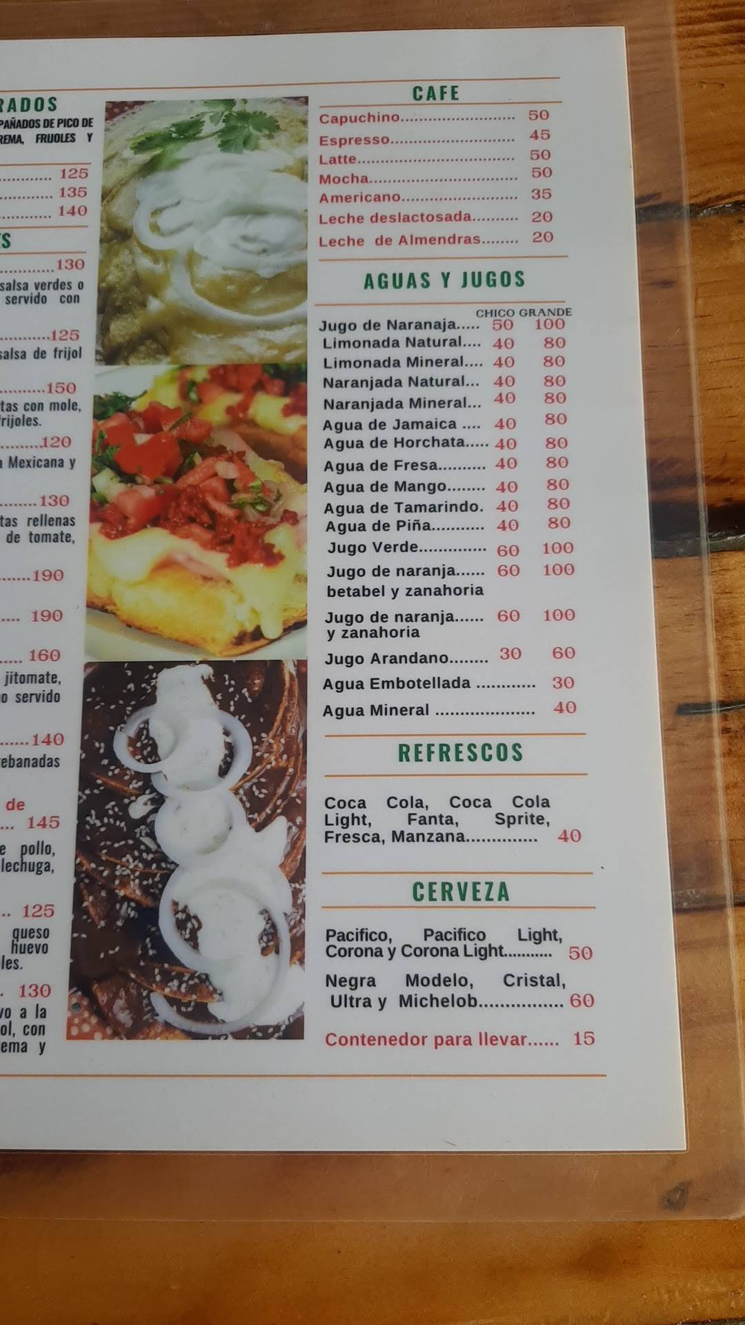 Menu at Santos Pecados Todos Santos pub & bar, Todos Santos