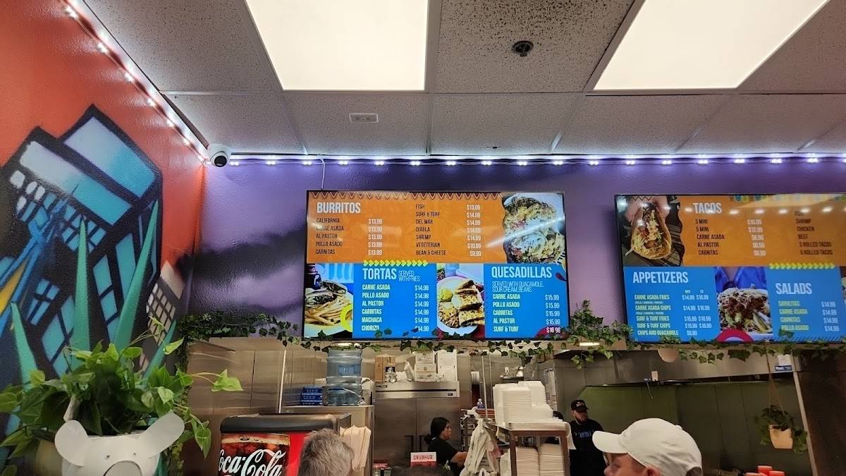 Menu at Sayulitas restaurant, Las Vegas