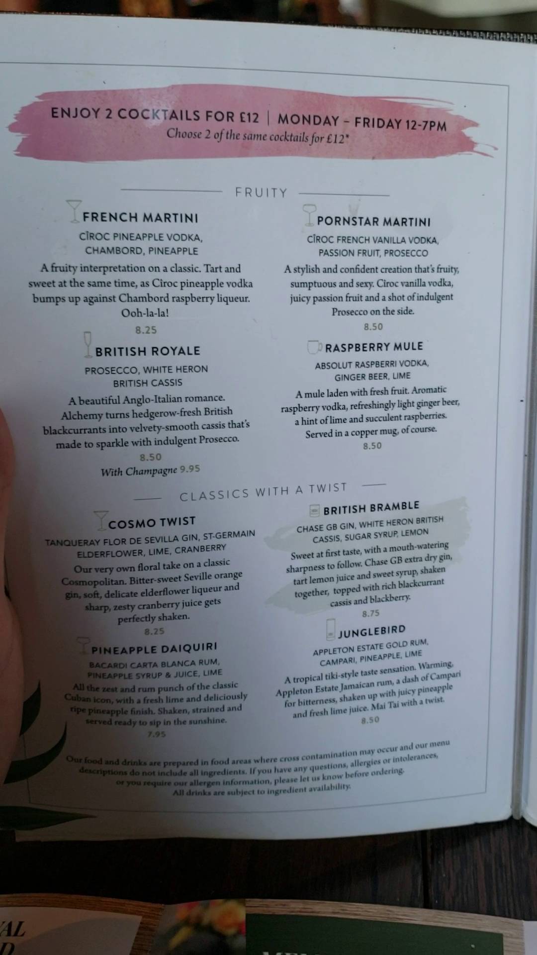 Menu at Ship Inn Lymington pub & bar, Lymington