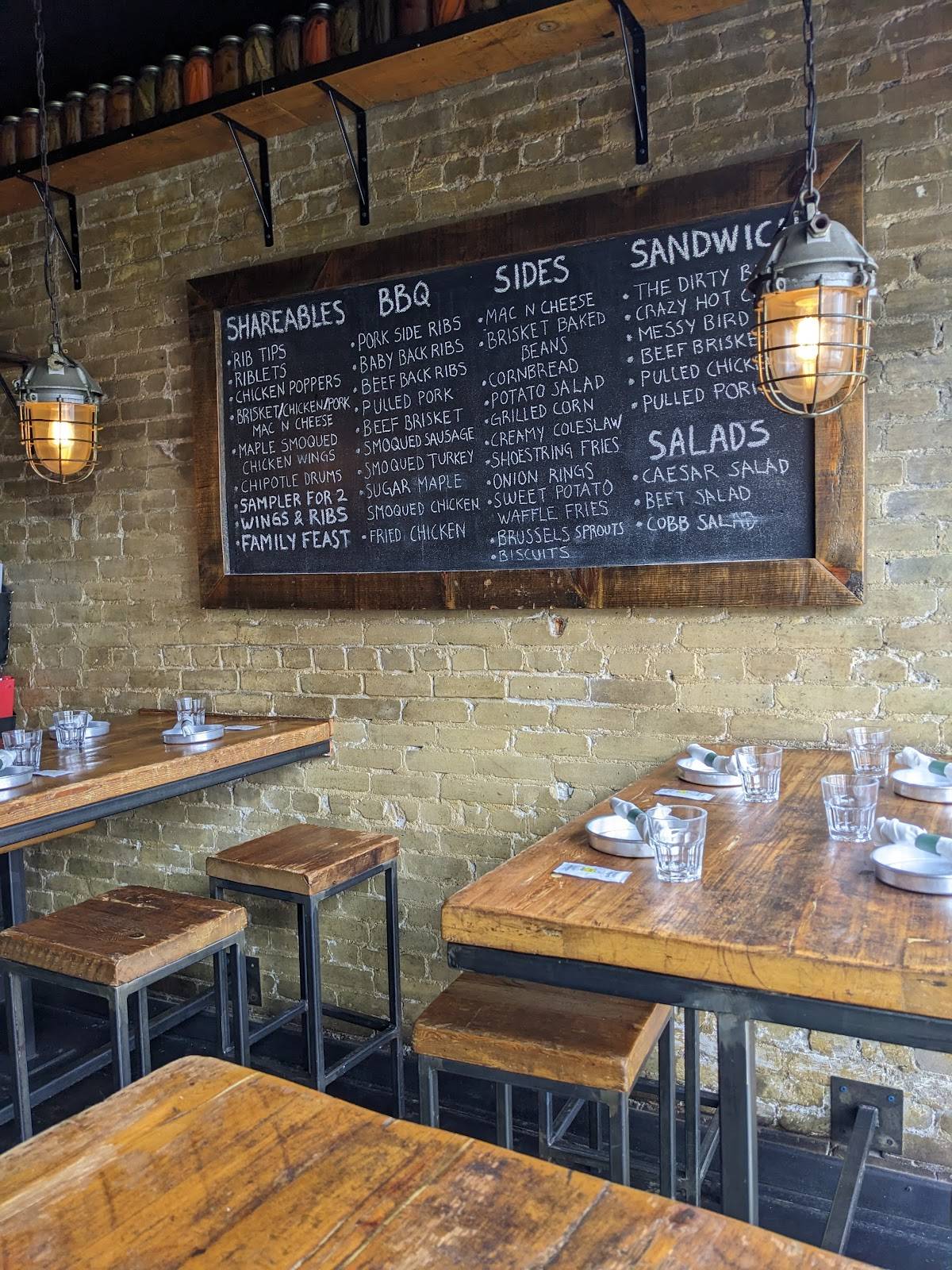 Menu at SmoQue N' Bones BBQ, Toronto, 869 Queen St W