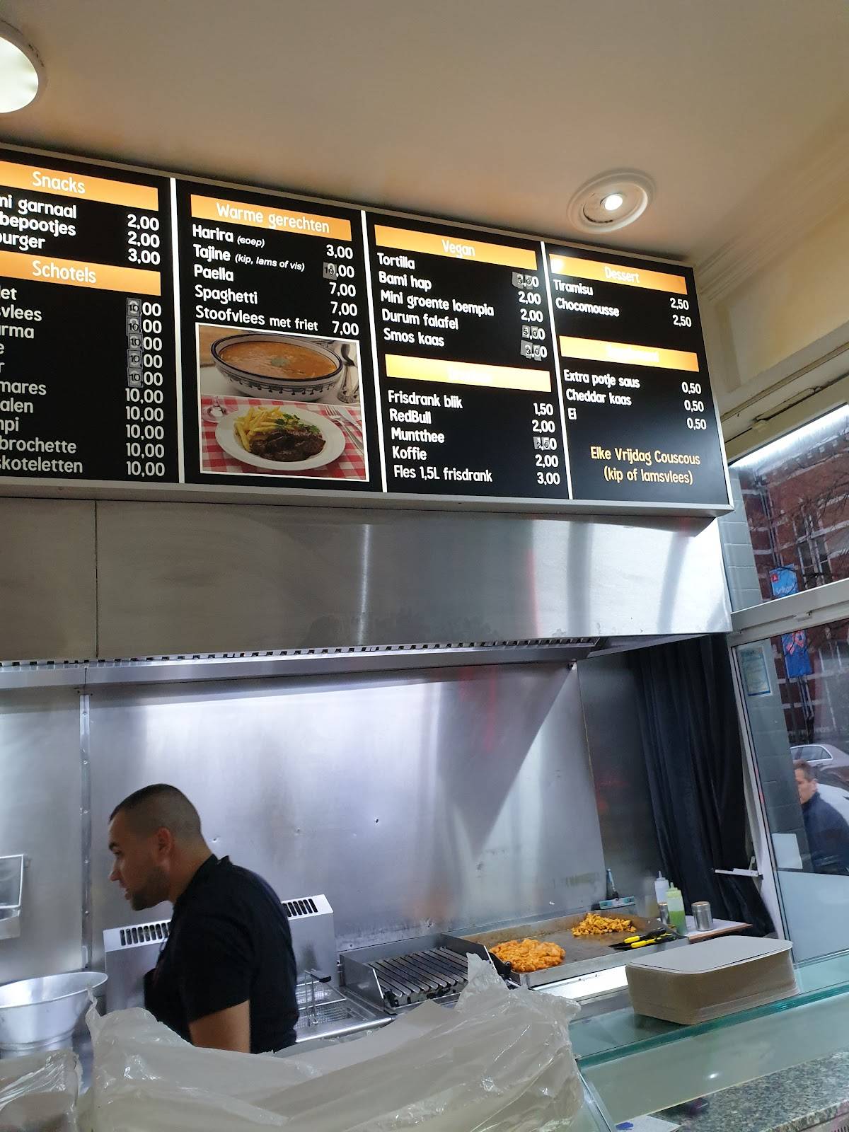 Speisekarte von Snack El Baraka, Antwerpen