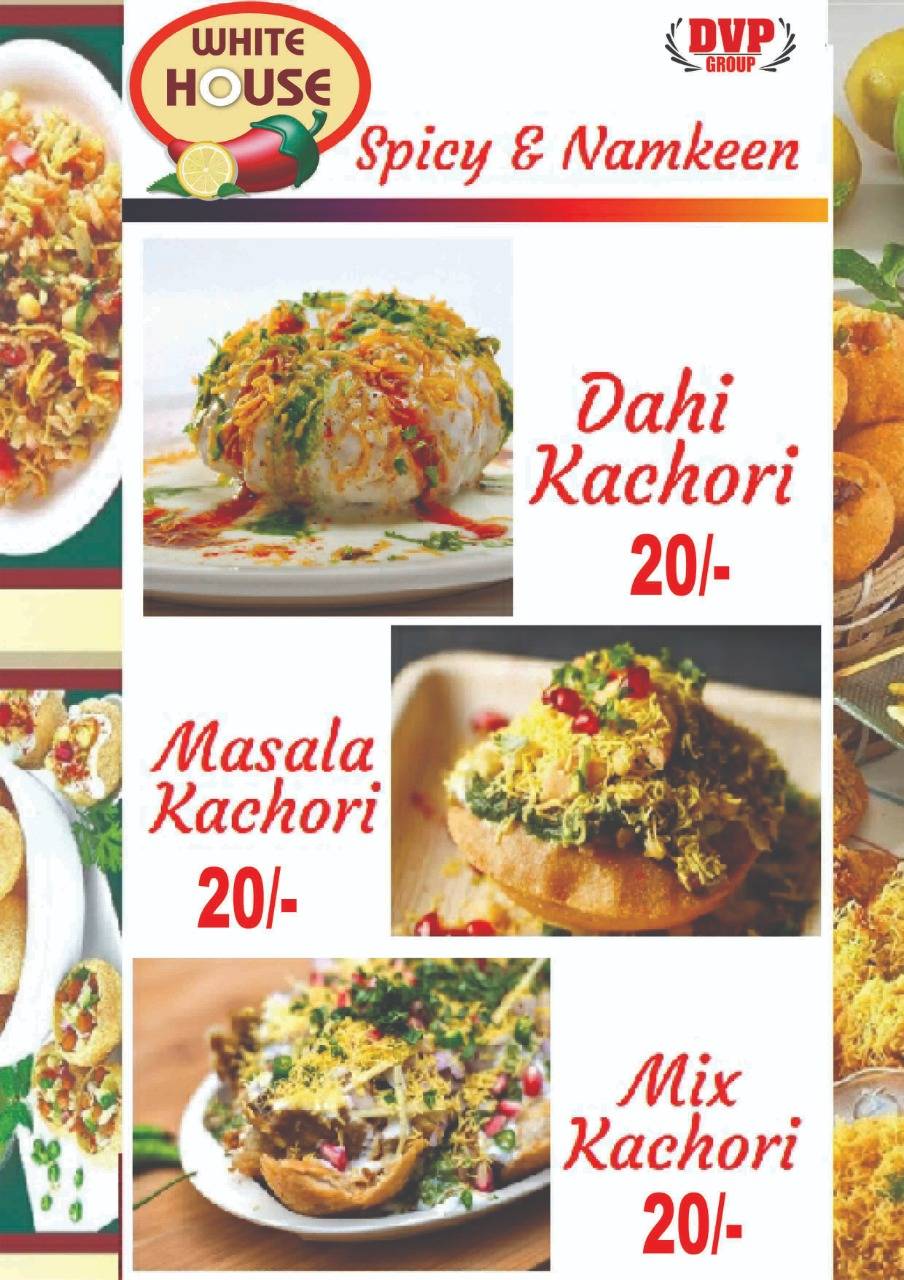 Menu at Snacks Centre, Pandharpur