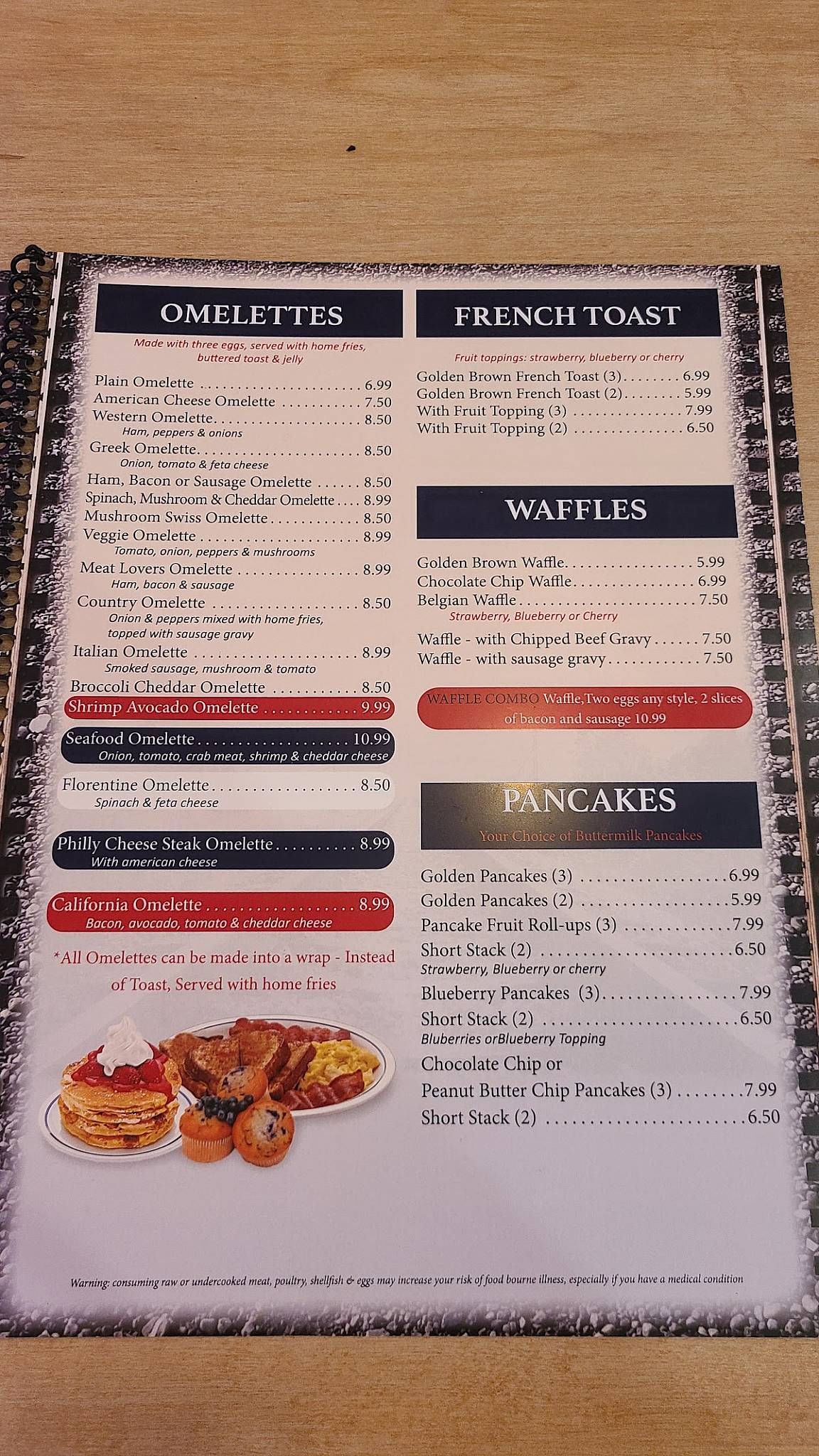 Menu at Squeaky Rail Diner restaurant, Enola, 505 N Enola Rd