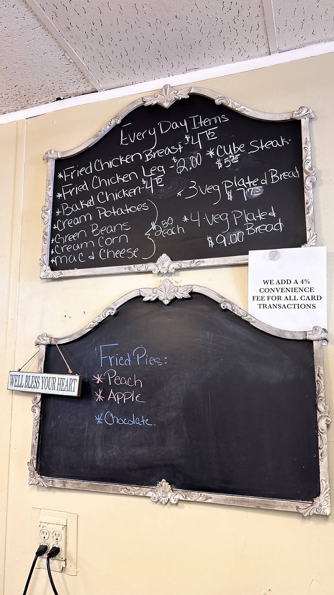Menu at Stanley's On North Broad restaurant, Rome