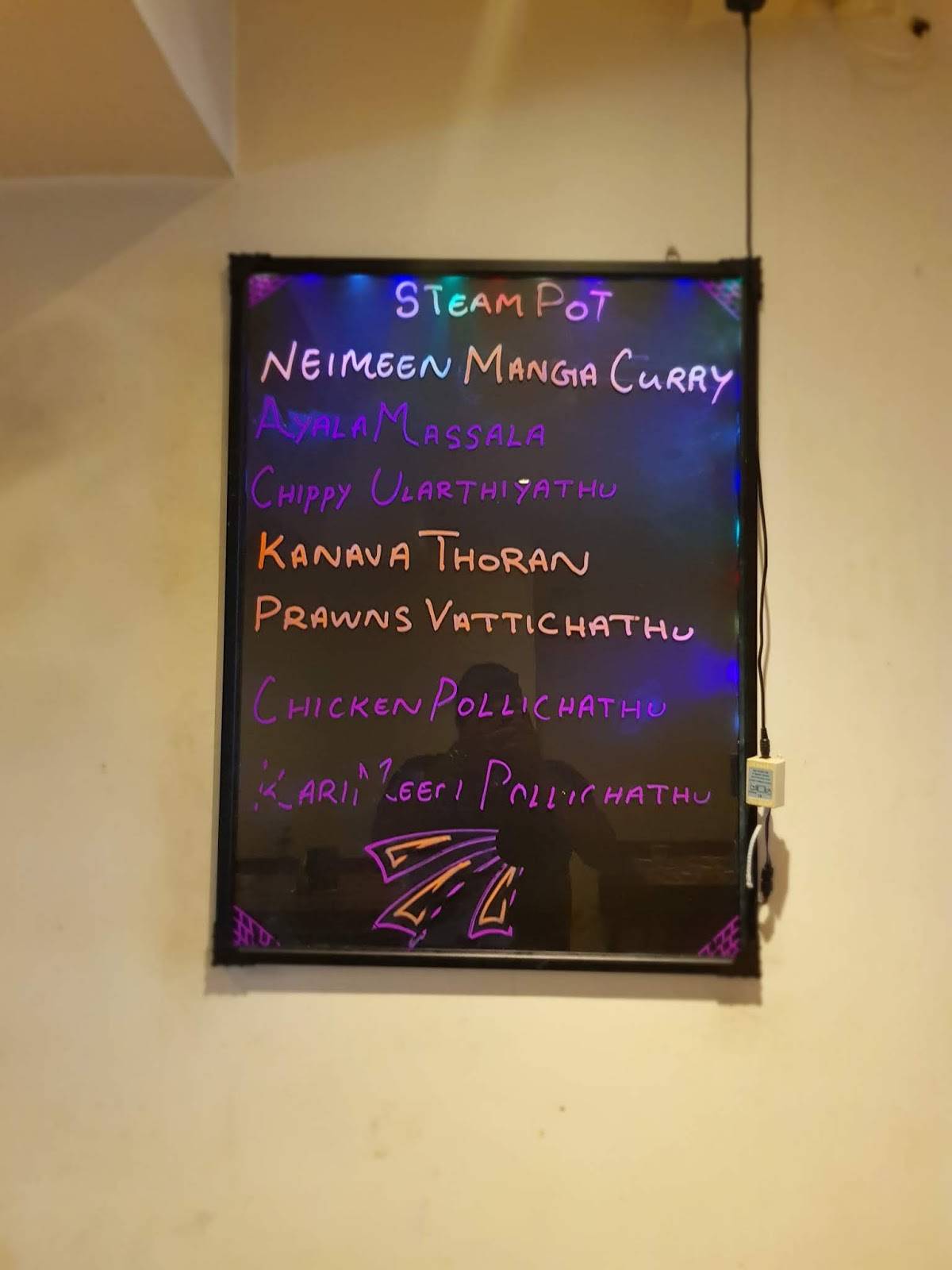 Menu at Steampot Restaurant, Thiruvananthapuram