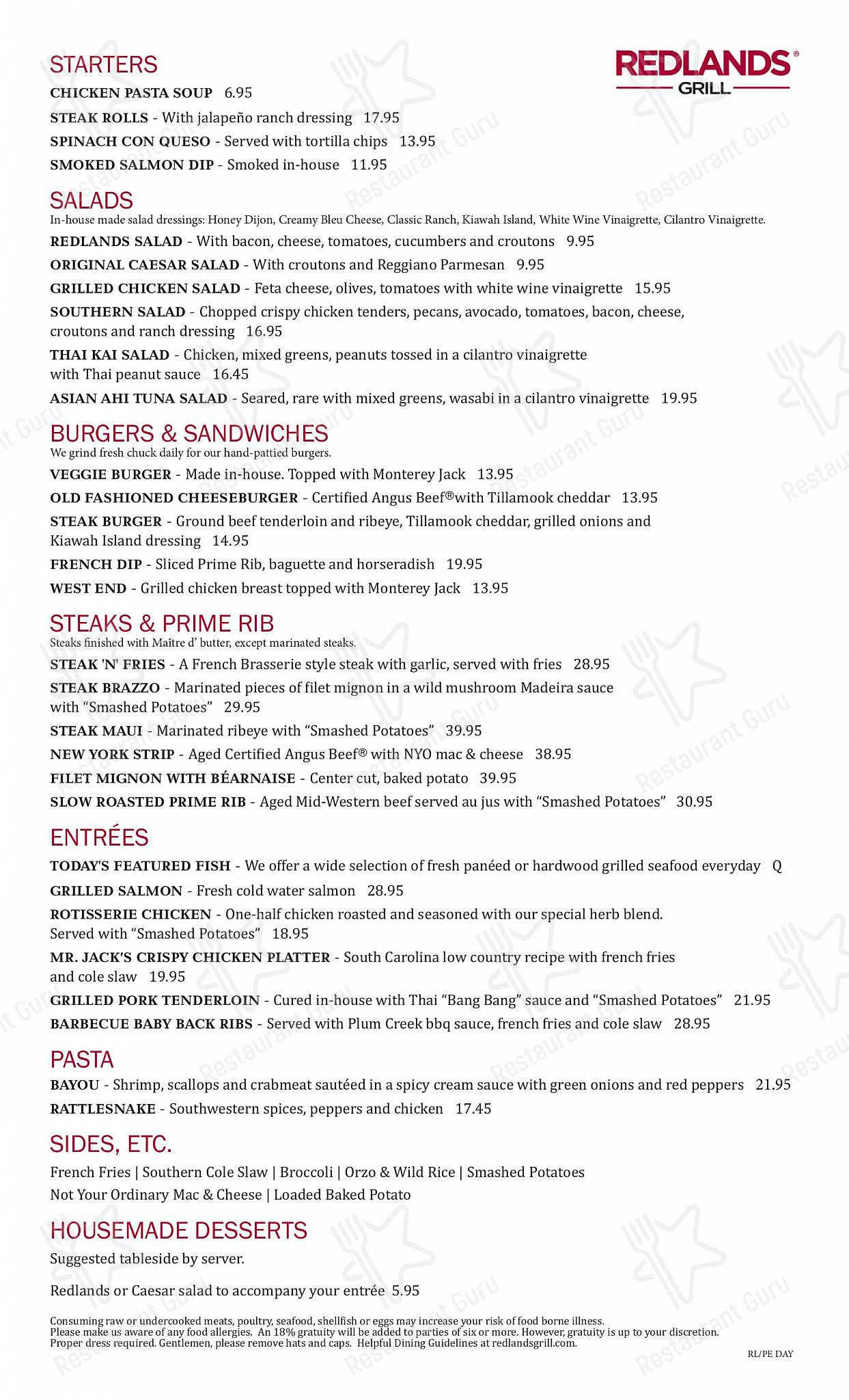 Menu at Stoney River Steakhouse and Grill, Franklin, Galleria Blvd