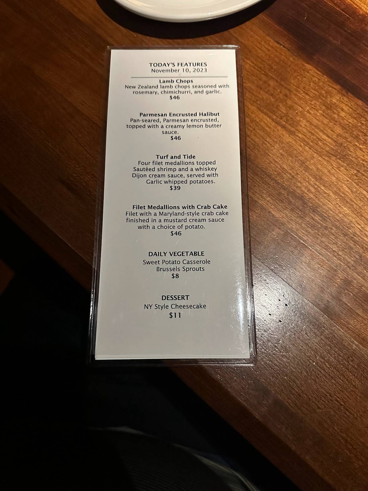 Menu at Stoney River Steakhouse and Grill, Franklin, Galleria Blvd