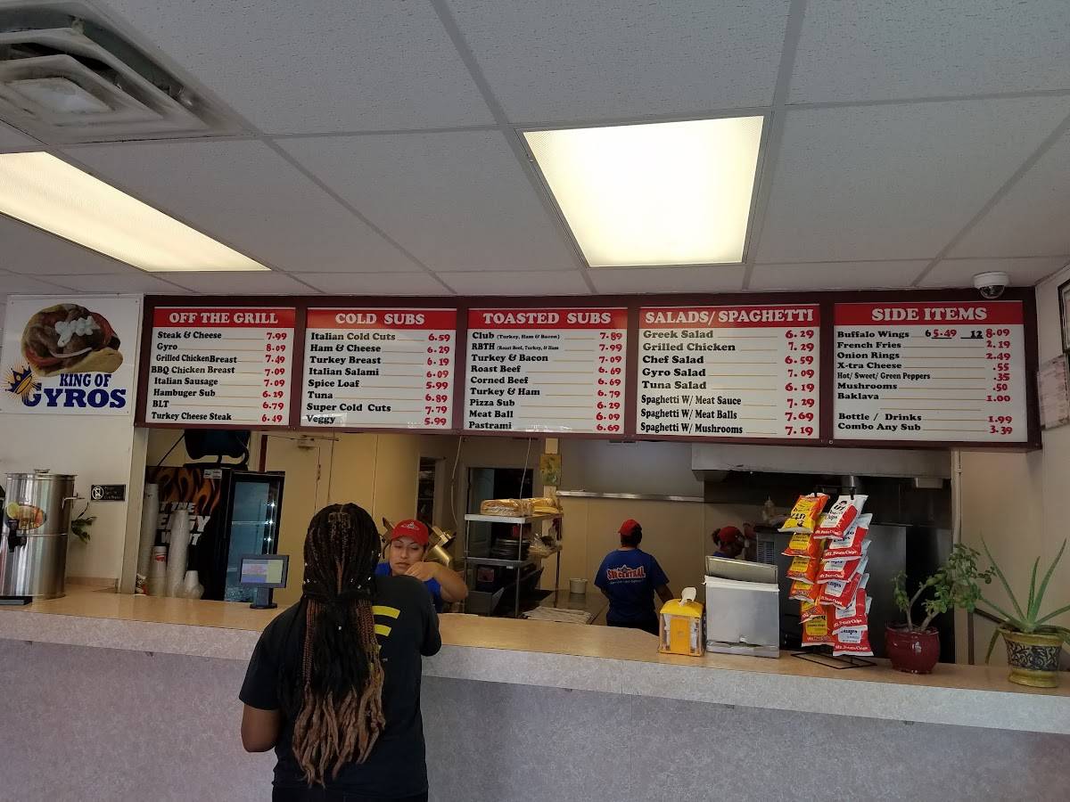 Menu at Sub Central restaurant, Richmond, Midlothian Tpke
