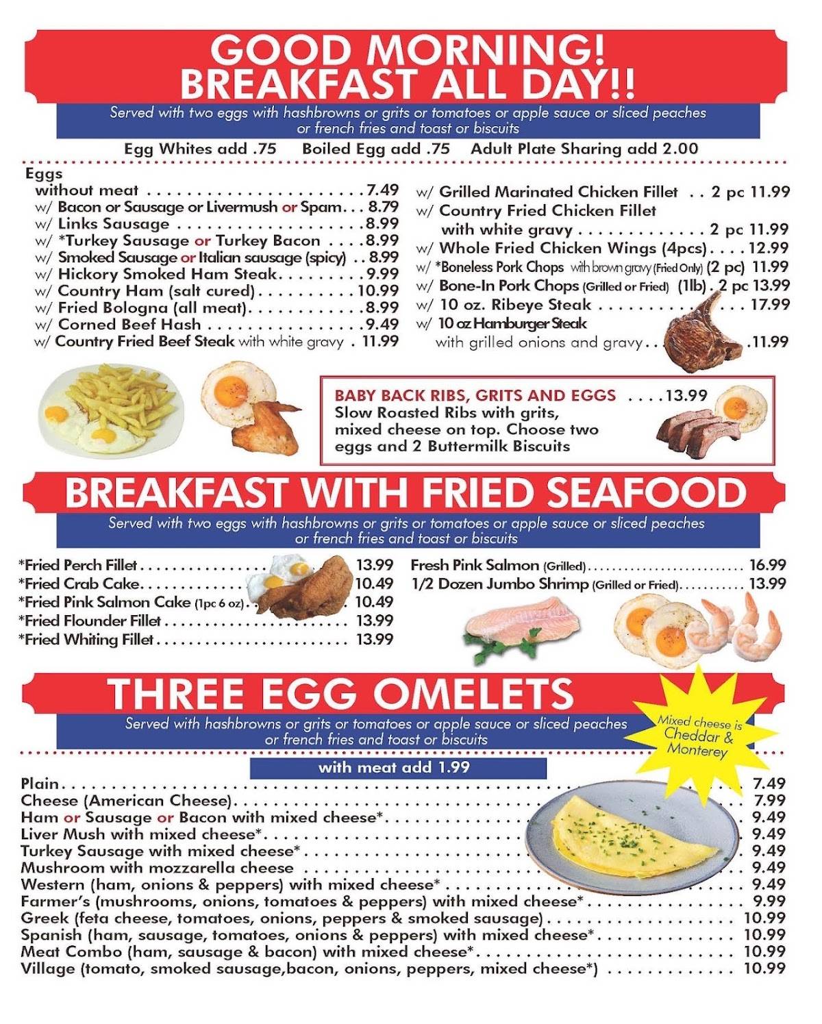 Menu at Sunflower Family Restaurant, Charlotte